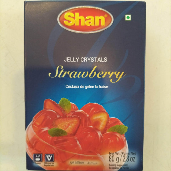 Jelly Crystals Strawberry SHAN 80g – AL MODINA