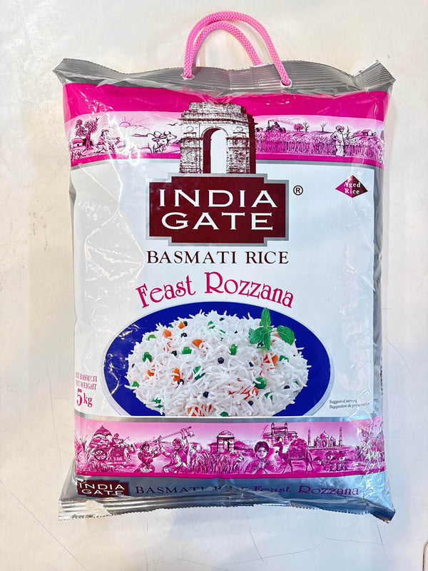 India Gate Basmati Rice Rozzana 5kg | Premium Long Grain – Al Modina ...