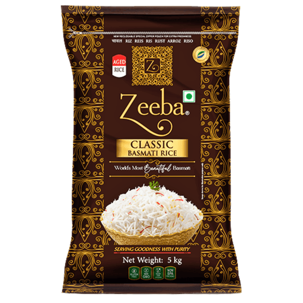 ZEEBA CLASSIC BASMATI RICE 5kg – AL MODINA