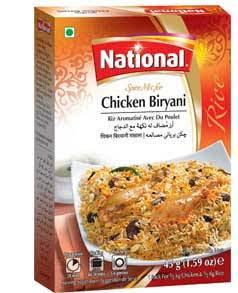 National Chicken Biryani 45g – Al Modina | Halal Spice Mix by National ...